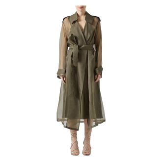 Federica Tosi Trench aus Organza - - Coats - Damen - Gr&uuml;n - M