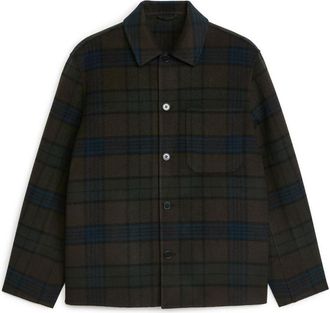 Arket Doubleface-Overshirt Aus Wollmischung -Braun