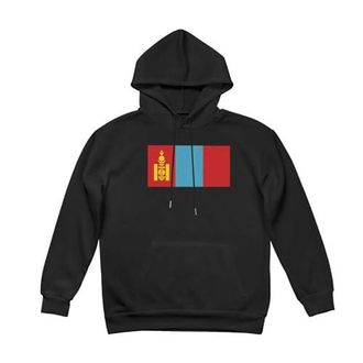 Generic Sweatshirts À Capuche Hommes Doublure Polaire Imprimé Graphique Mongolie Drapeau Pull Hoodie Hauts Streetwear Vintage Pull De Détente Athleisure du S 