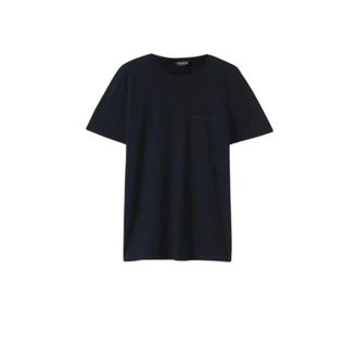 Dondup Homme, Tops, Noir, Taille: XL T-shirt ras du cou coupe r&eacute;guli&egrave;re en jersey flamm&eacute;