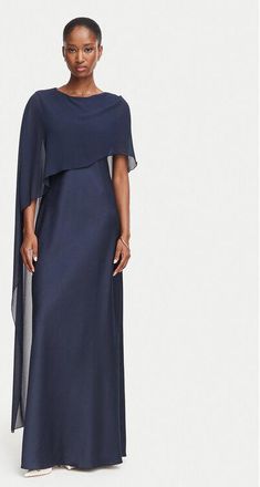 Rinascimento Rinascimento Abendkleid CFC0130576003 Dunkelblau Regular Fit