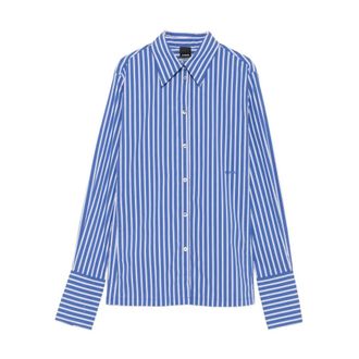 Pinko Pinko, Femme, Blouses et Chemises, Bleu, Taille: 36 FR Cathleen Shirt