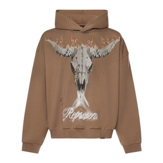 Represent Graphic Print Hoodie - - Sweatshirts & Hoodies - Herren - Braun - XL