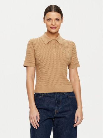 Tommy Hilfiger Poloshirt WW0WW43957 Beige Regular Fit