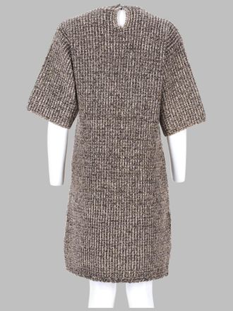 Fabiana Filippi Tweed Wool Blend Dress - Brown