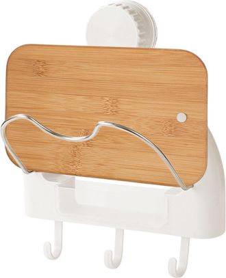 Generic Wandmontierter Topfdeckelhalter,Saugnapf F&uuml;r Schneidebrett Regal | Hackbrett-Set - F&uuml;r Hauskochkoche Wohnung Hausfrauen Kochenthusiasten Hausfahrzeugb