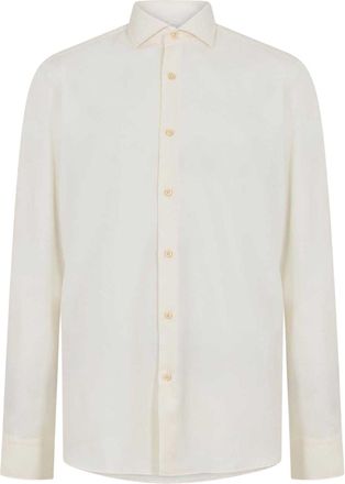HUGO BOSS Herren Joe Oxford Hemd mit Spread-Kragen und langen &Auml;rmeln (Wei&szlig;)
