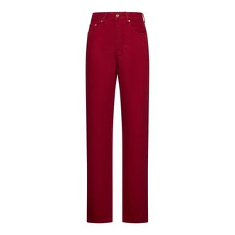 Jacquemus Rote High-Waist Straight-Leg-Jeans - - Jeans - Damen - Rot - W29