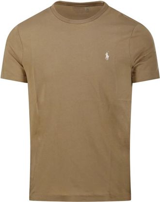 Ralph Lauren Custom Slim Fit Rundhals-T-Shirt - - Tops - Herren - Braun - XL