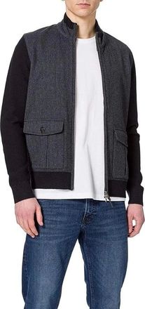 Hackett Homme, Vestes, Gris, Taille: XL Fabric Front Grey Gilet