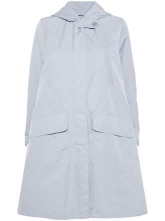 Giorgio Armani parka &agrave; bande logo - Gris