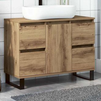 vidaXL Waschbeckenunterschrank Artisan-Eiche 80x33x60 cm Holzwerkstoff vidaXL