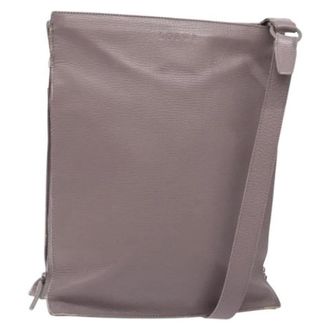 Loewe Pre-owned Leder Schultertasche - - Pre-owned - Damen - Grau - ONE SIZE