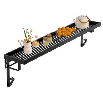 Generic Metallregal f&uuml;r Heizk&ouml;rper - einfache und montagefreie Lagerung, hitzebest&auml;ndiges Oberfach f&uuml;r Heizk&ouml;rper, stabiler Organizer f&uuml;r Bad K&uuml;che | f&uuml;r l