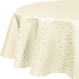 Curt Bauer Tischdecke Petito fleckabweisend Sekt Gr&ouml;&szlig;e rund: 140 cm &Oslash;