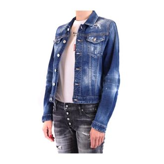 Dsquared2 Damen, Jacken, Blau, MGr&ouml;&szlig;e