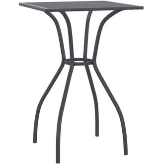 vidaXL Gartentisch Anthrazit 50x50x72 cm Stahlgitter - Vidaxl