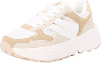 Only Femme Onlsylvie-10 PU Sneakers Basket, Blanc, 39 EU