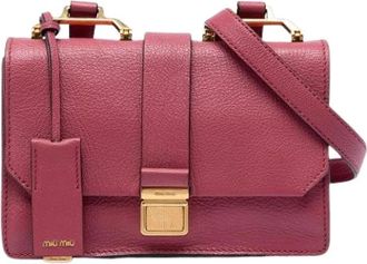 Miu Miu Sac bandouli&egrave;re Pre-owned - Femme - Pre-owned - Rouge - Taille: ONE Size