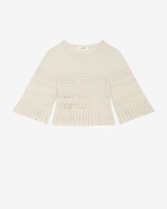 Isabel Marant Haut Frizy - Femme - &Eacute;cru - Taille 34 - Marant &Eacute;toile