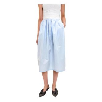 Odeeh Femme, Jupes, Bleu, Taille: 42 FR Jupe Midi