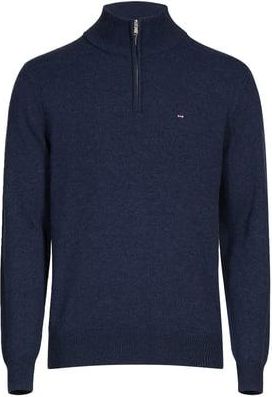 Eden Park Pull col zipp&eacute; en laine et coton