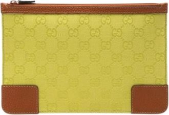 Gucci Sac pochette vintage doccasion - Femme - Pre-owned - Vert - Taille: ONE Size