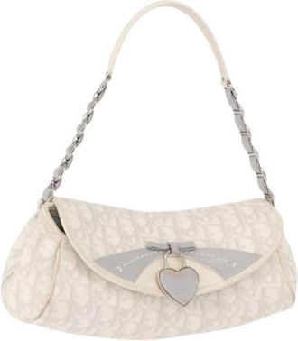 Dior Sac bandouli&egrave;re vintage doccasion - Femme - Pre-owned - Blanc - Taille: ONE Size