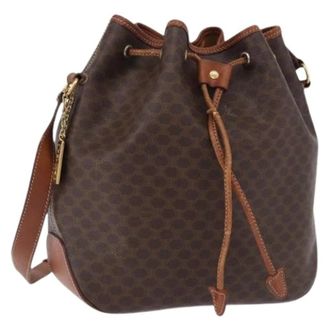 Celine Pre-owned Sac seau en toile - Femme - Pre-owned - Brun - Taille: ONE Size