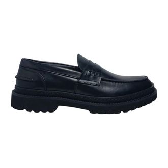 Pollini Mokassins aus Leder - - Shoes - Herren - Schwarzk - 40 EU