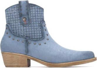 Refresh Bottines Femme Bleu jean - Chaussures confortables et polyvalentes - Mode d&eacute;contract&eacute;e - Mod&egrave;le 17504203 (Taille35)