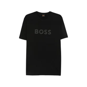 HUGO BOSS Logo Cotton T-Shirt - Black
