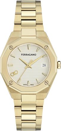 Ferragamo Uhr - Quarz-Analoguhr Versilia 3H - Gr. unisize - in Gold - f&uuml;r Damen