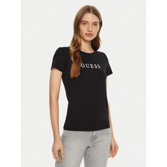 Guess T-Shirt O5RI01 KBBU1 Schwarz Slim Fit