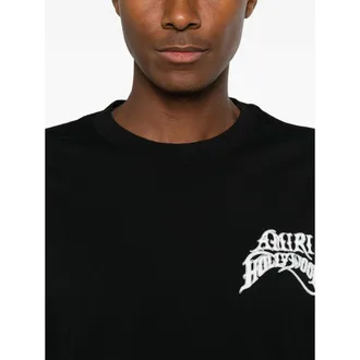 Amiri Logo-Embroidered T-Shirt - Black