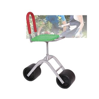 Generic Gartenhocker Mit Rollen Und Verstellbarem, Um 360&deg; Drehbarem Sitz, H&ouml;henverstellbarer for Pflanzen, for Die Gartenarbeit Auf Der Terrasse(Green)