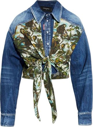 Dsquared2 Femme, Vestes, Bleu, Taille: 36 FR Denim Vestes