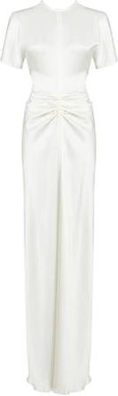 Victoria Beckham Robe longue &agrave; taille drap&eacute;e