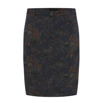 C.Ro Blumenmuster Kleid - - Skirts - Damen - Braun - S