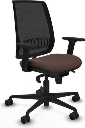 Piqueras y Crespo Alares atmungsaktiver B&uuml;rostuhl mit 2D-Armlehnen, h&ouml;henverstellbare Lendenwirbelst&uuml;tze, ausgestattet mit 5 Positionen und injiziertem Schaumstoff, Sch