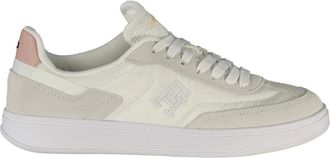 Tommy Hilfiger Femme, Chaussures, Blanc, Taille: 41 EU Chaussure de sport &agrave; lacets