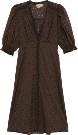 Twinset Femme, Robes, Brun, Taille: 38 FR Midi Robes