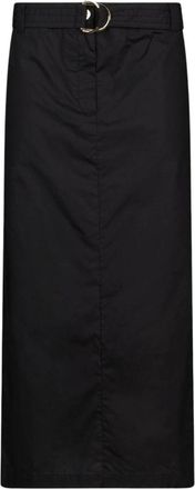 Liu Jo Femme, Jupes, Noir, Taille: 40 FR Long Skirt with Belt