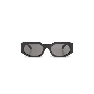 Versace Rechteckige Signature-Sonnenbrille - - Accessories - Herren - Schwarzk - 55 MM