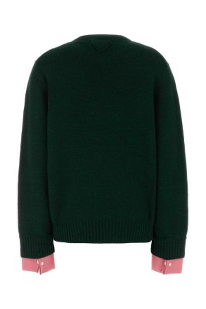 Prada Neck Sweater - Green