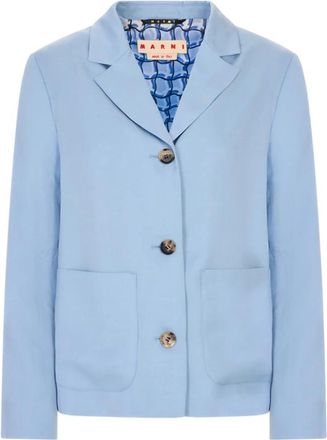 Marni Femme, Vestes, Bleu, Taille: 36 FR Giacca monopetto