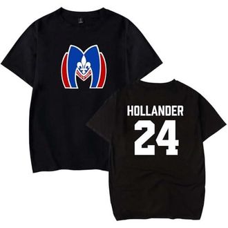 Generic T-shirt unisexe &agrave; manches courtes et col rond HeatRivalry Merch Hockey, Noir, 4XL