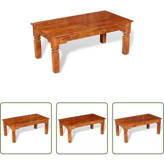 vidaXL Wohnzimmerm&ouml;bel - Couchtisch Massivholz 110x60x45 cm