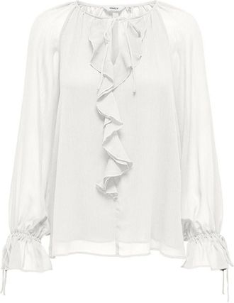 Only Onlanina Life Ls Frill V-Neck Tie Topwvn
