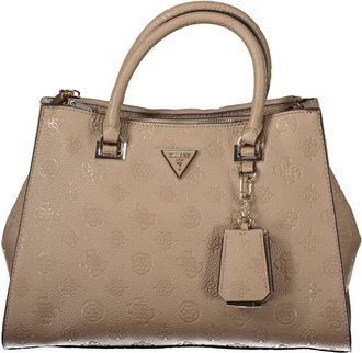 Guess Braune Polyethylen-Handtasche